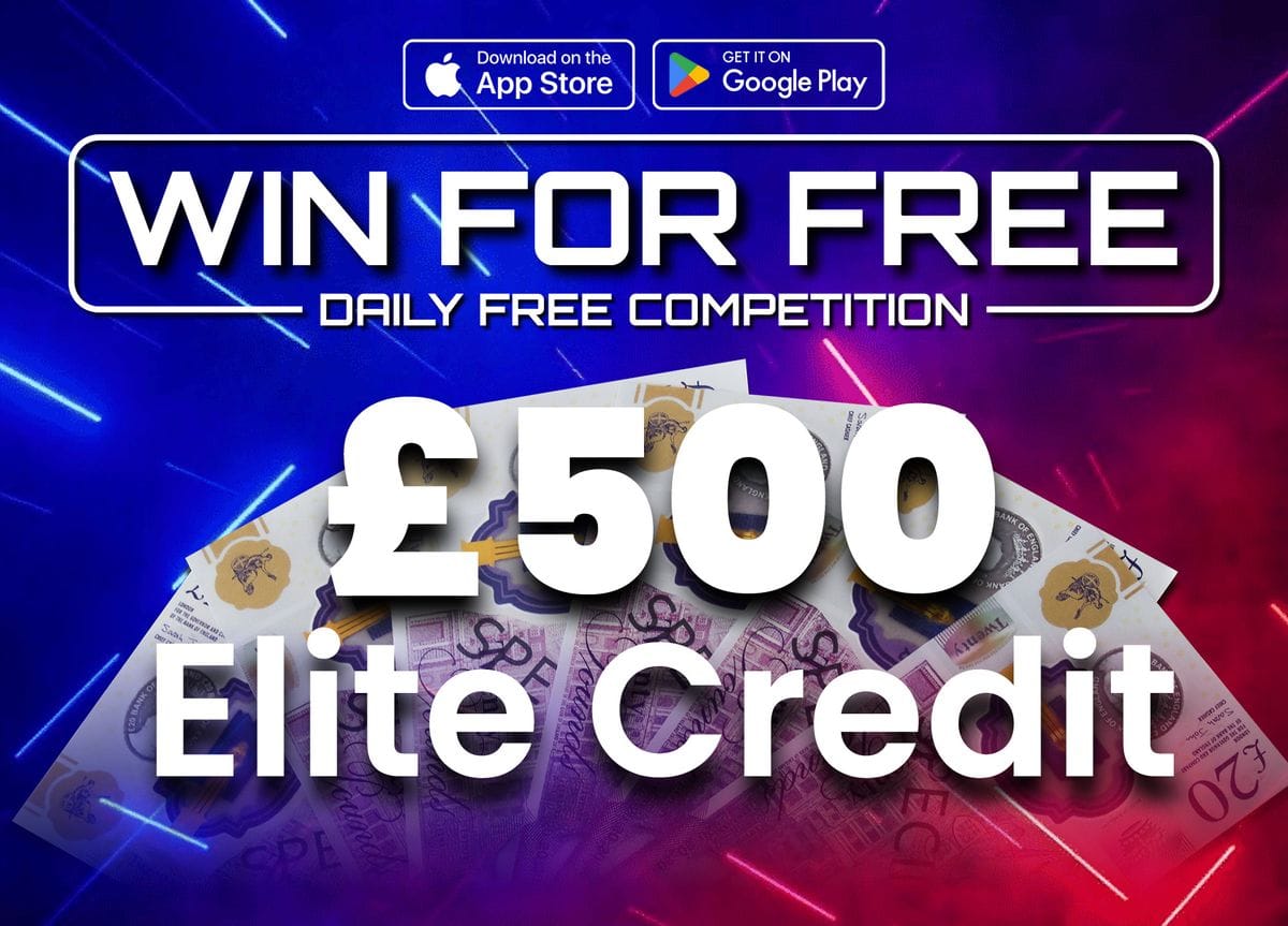 £500 Elite Credit : FREE To Enter Daily Competition | Elite Competitions