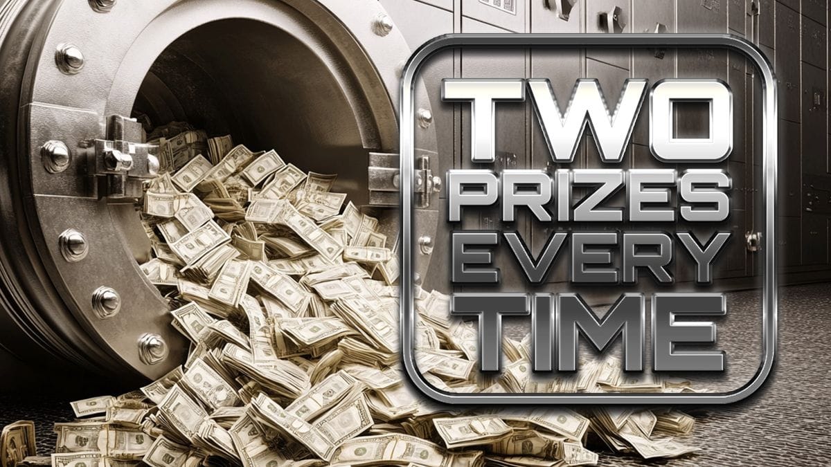 2 Prizes With Every Ticket (£1,000 End Prize + 599,998 InstaWins ...
