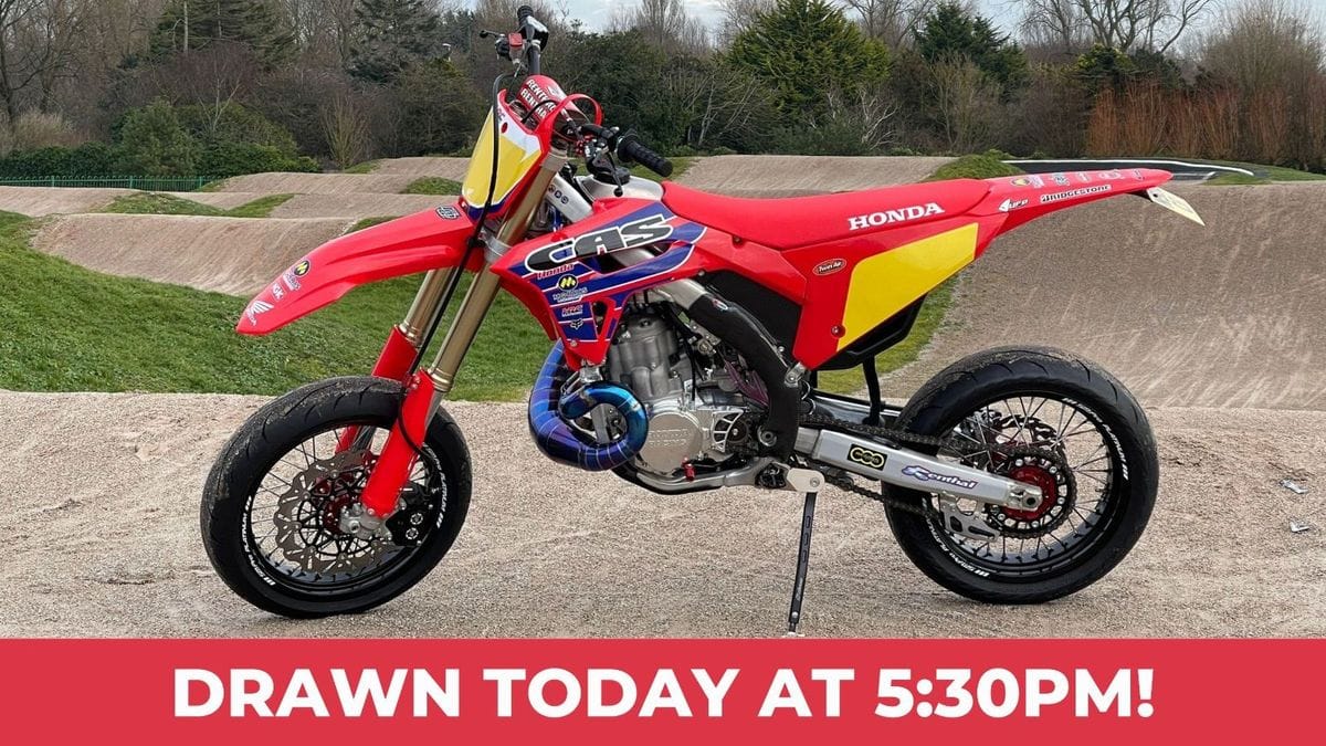 Win 2022 Honda CR500 - Limited time offer at £2.49 | Elite Competitions