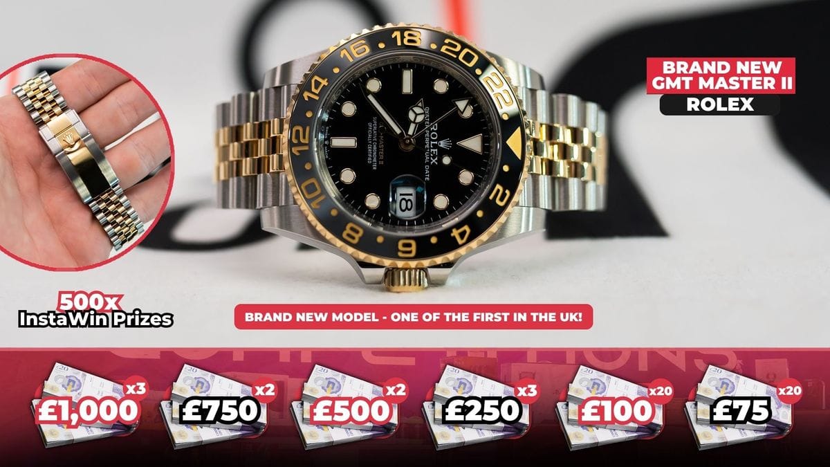 2023 Rolex GMT Master II Jubilee End Prize + 500x InstaWins | Elite ...