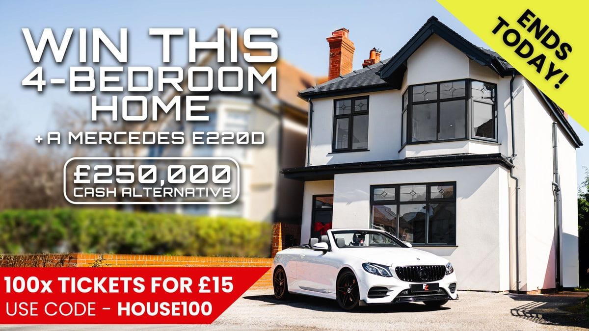 Win 4-Bedroom Detached House, Mercedes and Furniture or £250,000 Cash ...