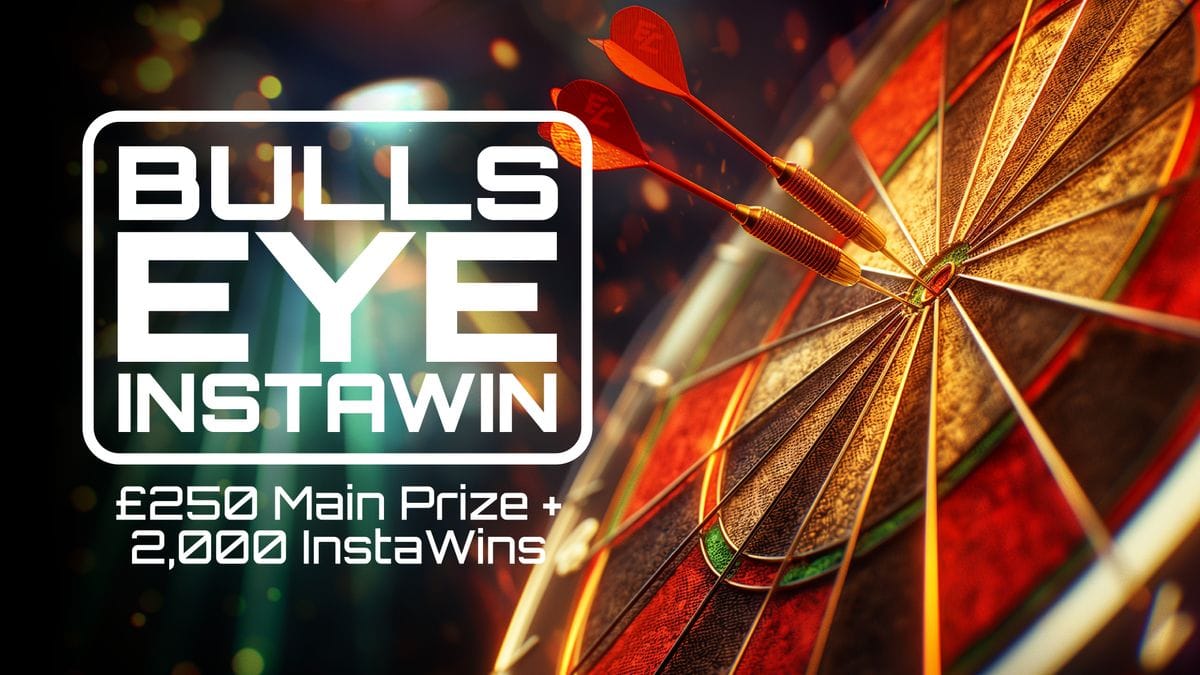 Win Bullseye InstaWin (£250 End Prize + 2,000 InstaWins) - Limited time offer at £0.03 | Elite ...