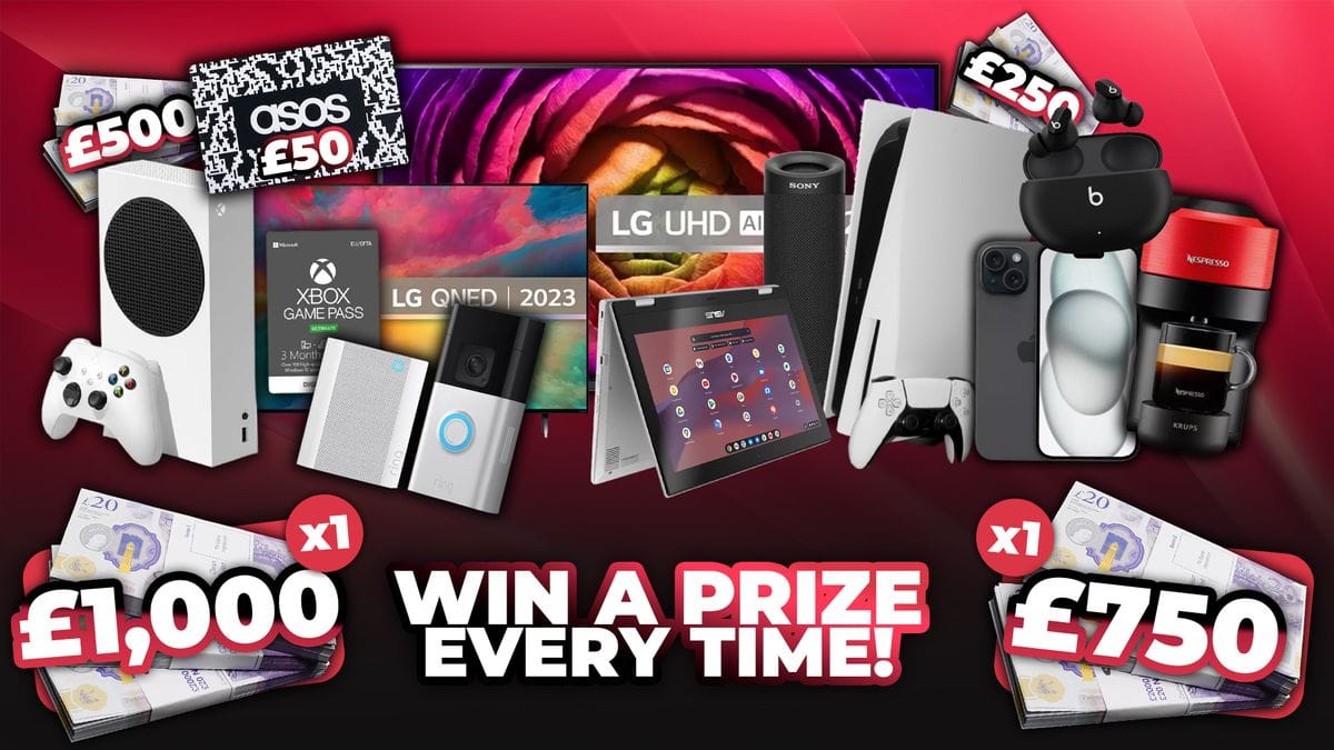 Win Every Tickets A Winner - £1,000 End Prize + 19,999x InstaWins - Limited time offer at £5.99 ...