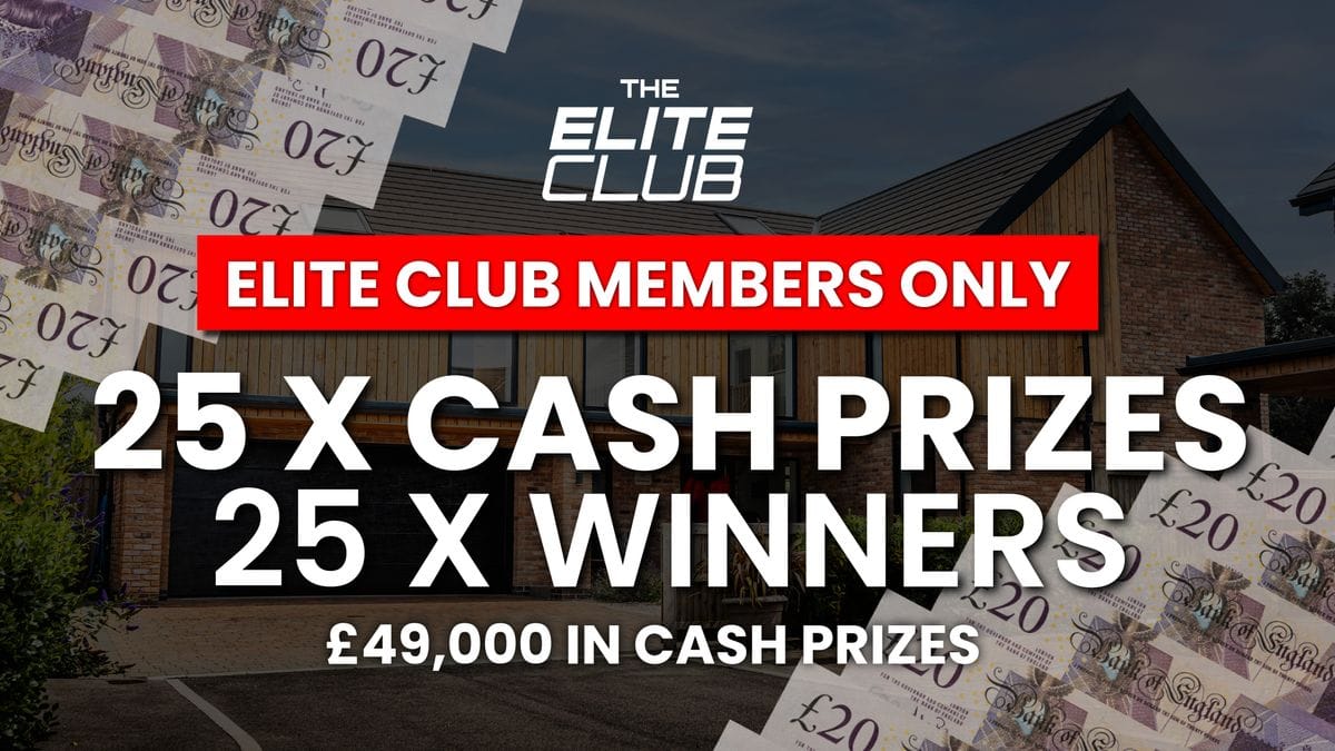 Win FREE 25x Cash Prizes, 25x Winners (Elite Club August Draw) - Buy ...