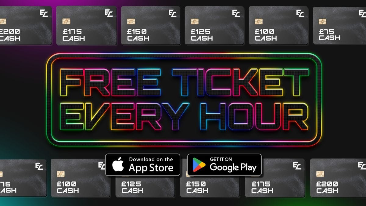 Win FREE Ticket Every Hour (5,000x InstaWins) - Buy tickets now at £0. ...