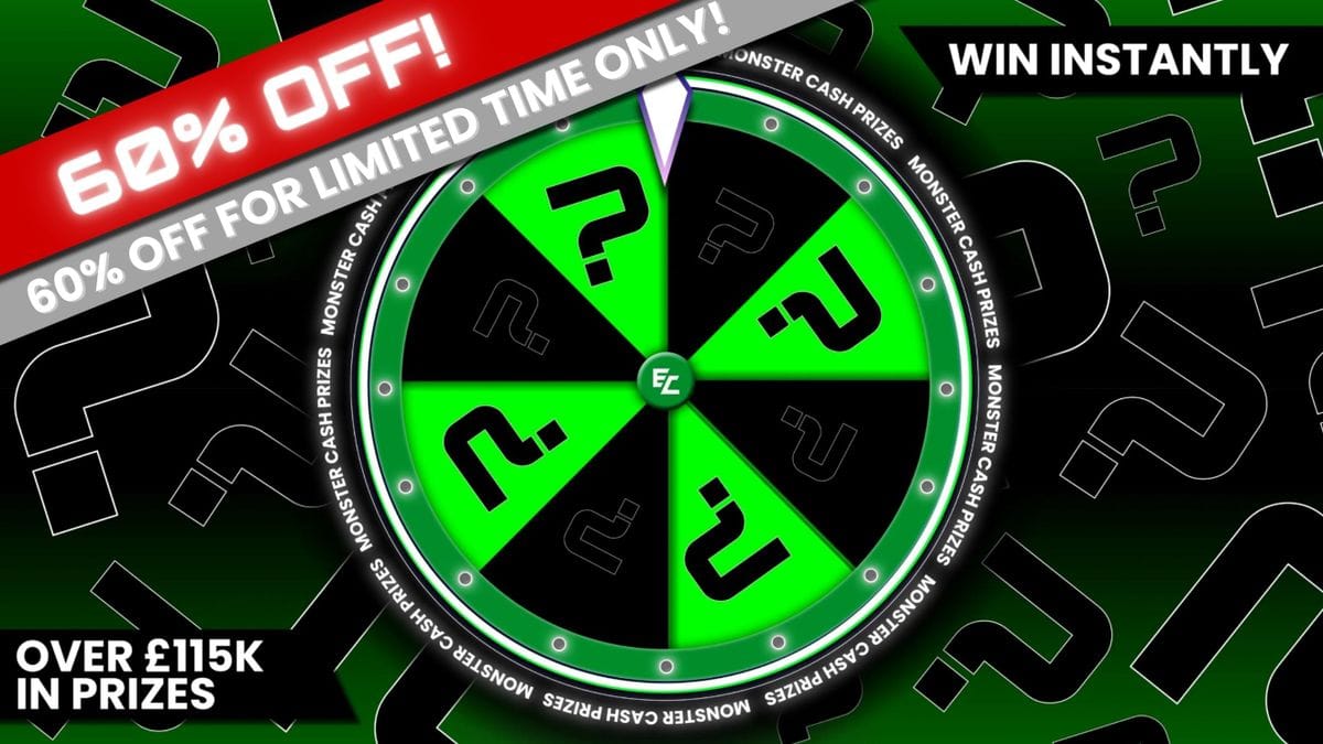 Win Monster Mystery Cash Spin To Win - Limited time offer at £9.99 ...