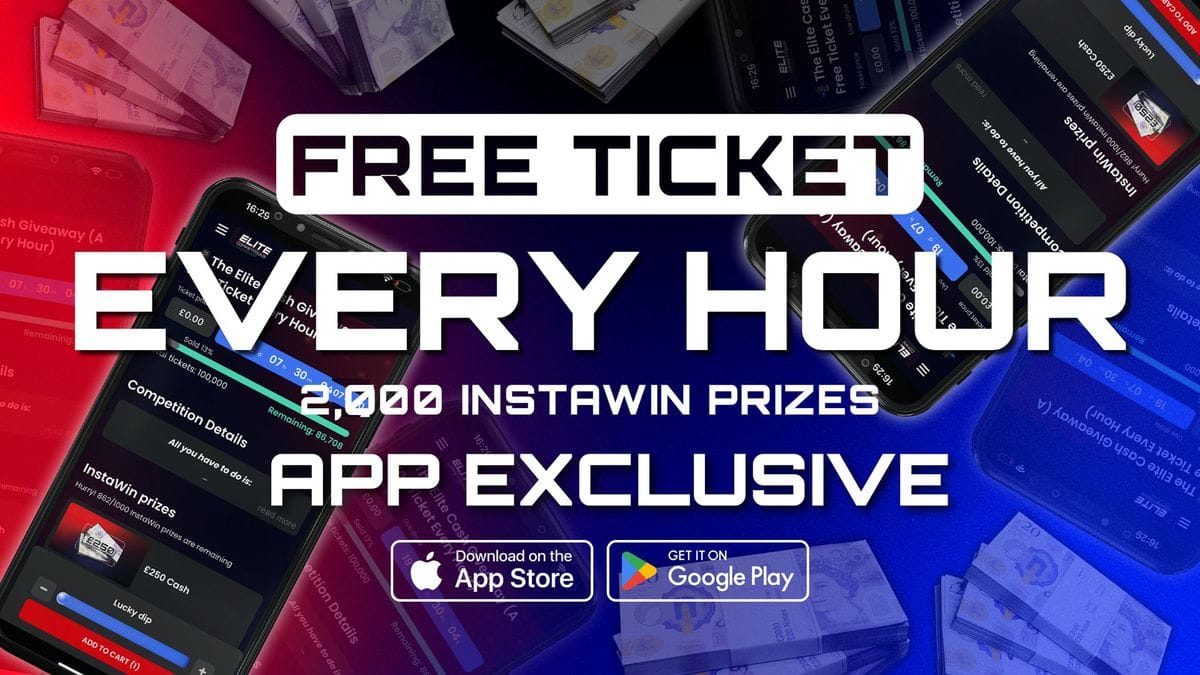 Win NEW: FREE Ticket Every Hour (2,000x InstaWins) - Buy tickets now at ...