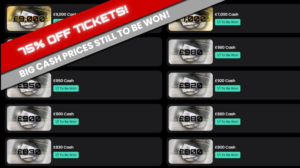Win Spin To Win Supercar and Cash Jackpot Wheel (100,000 Prizes!) - Limited time offer at £0.69 ...