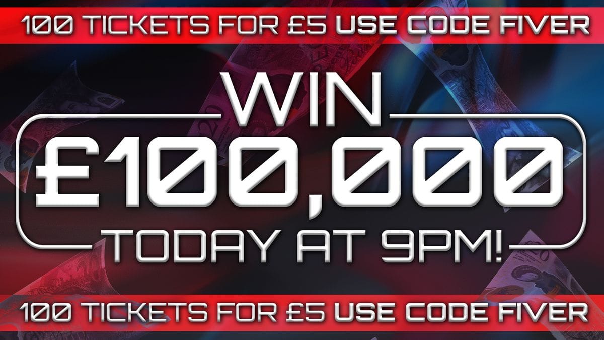 Win £100,000 Tax-Free Cash (+10,000 InstaWins) - Buy tickets now at £0.07 | Elite Competitions