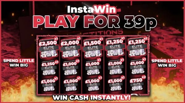 Win £2,500 End Prize + 1,000x Cash InstaWins - Limited time offer at £0.39 | Elite Competitions